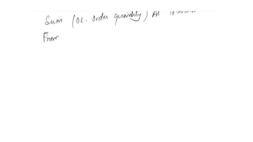 SOLVED: a manager needs to identify some information from the purchase ...