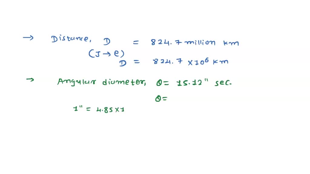 SOLVED: When the planet Jupiter is at a distance of 824.7 million kilometres from the Earth, its ...