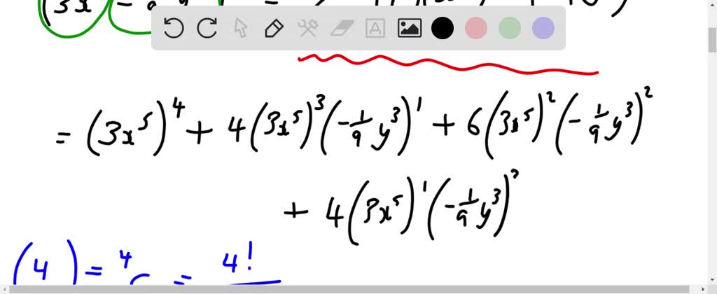SOLVED: 3. Harold uses the binomial theorem to expand the binomial 3x5 ...