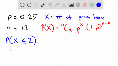 Consider the following binomial experiment the probability...