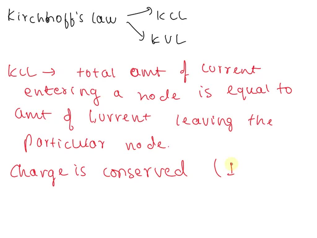 SOLVED: The conservation of charge and the conservation of energy are ...