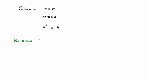 a sample of n 10 scores has a sample mean of m 25 and a sample standard ...