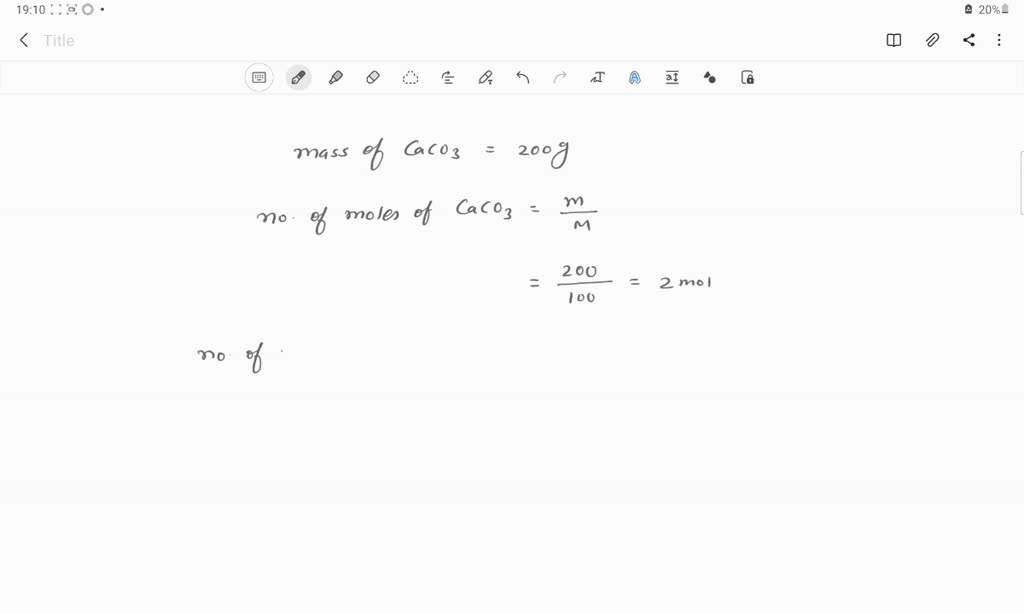 SOLVED: . Calculate the number of moles of Ca, C and oxygen atoms in 200g of CaCO3