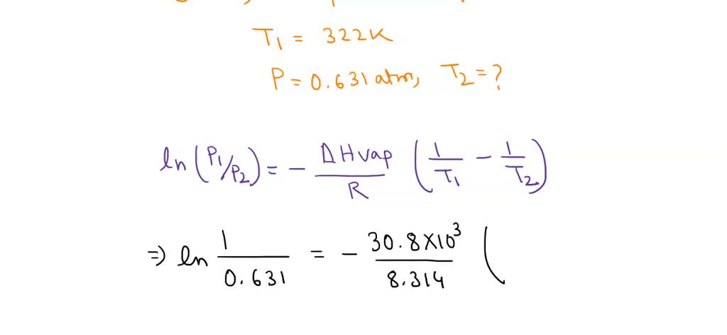 SOLVED: The normal boiling point of liquid propyl amine is 322K ...