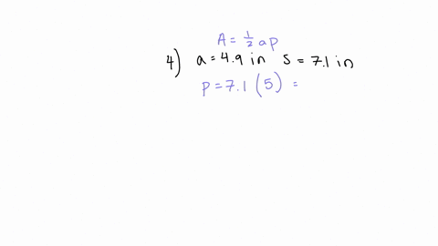 2. The apothem of the regular polygon as shown below is...
