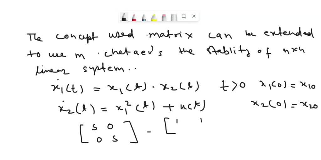 Solved Consider The System Below Determine The Control Law That Controls The Output Y Using