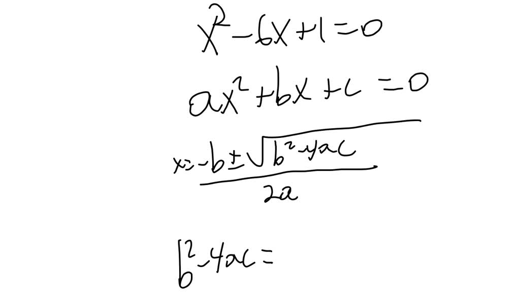 Solved Use The Discriminant To Determine The Number Of Real Solutions