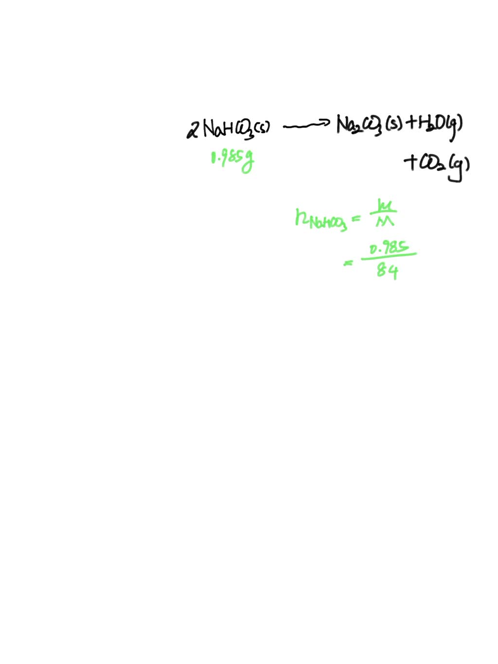SOLVED: 26. Solve the given problem: Sodium carbonate on heating gives Na2O and CO2 .Calculate ...