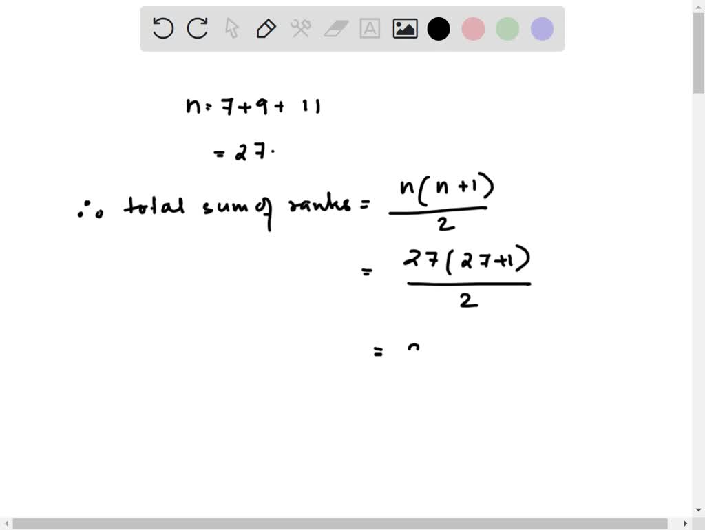 SOLVED: given matched pairs of "ranked" differences, then sum positive ...