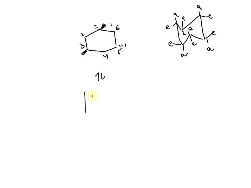 SOLVED: For the compound below please choose the correct set of chair ...