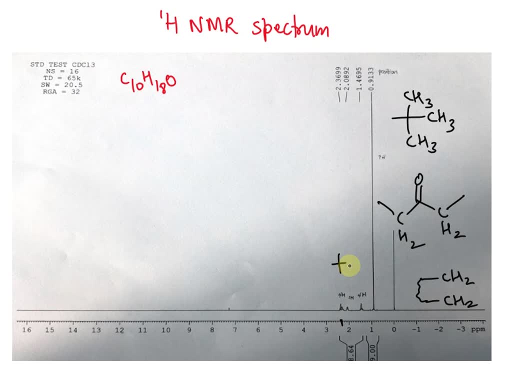 SOLVED: 4) Match the labeled protons in the structure below with their ...