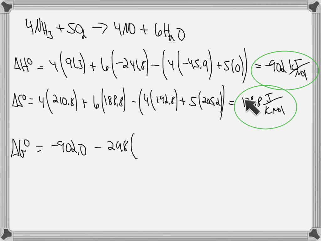SOLVED: (d) Calculate the standard molar reaction Gibbs energy of the ...