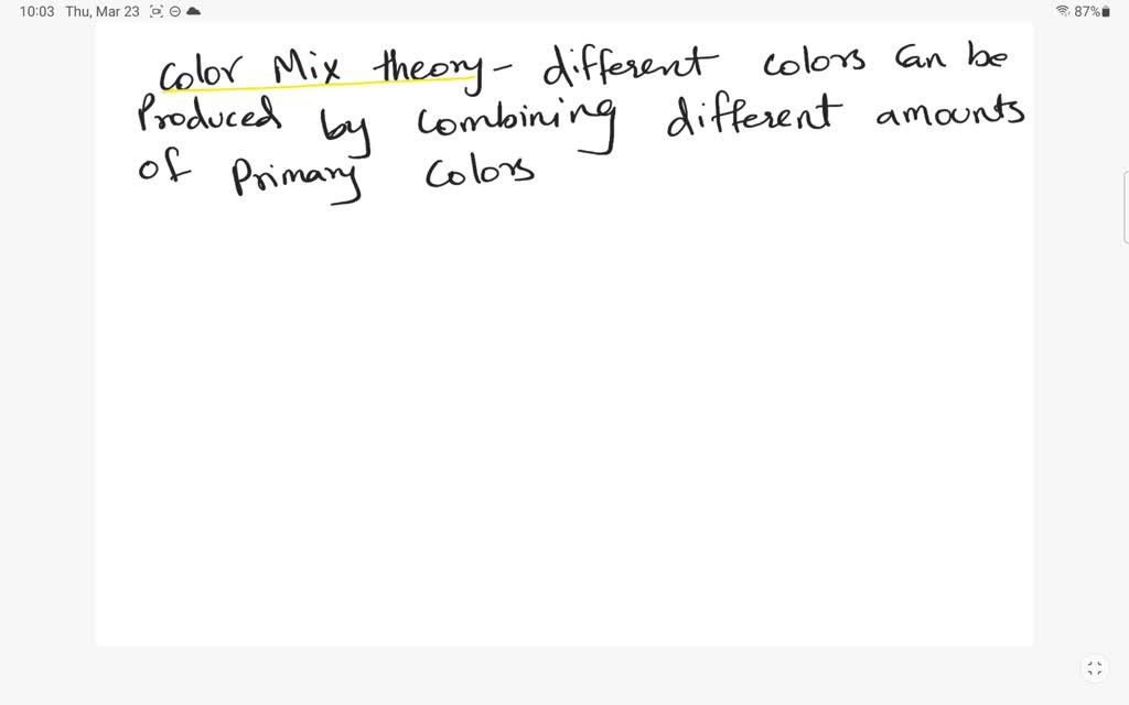 SOLVED: Using the colour mix theory explain the observations that occur ...
