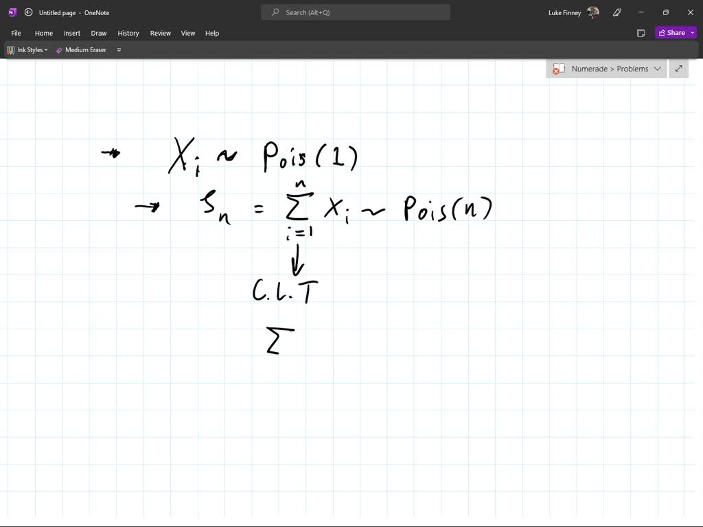 SOLVED: Explain why the Pois(n) distribution is approximately Normal if ...