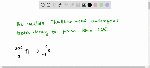 SOLVED: Enter a balanced nuclear equation for the production of lead ...