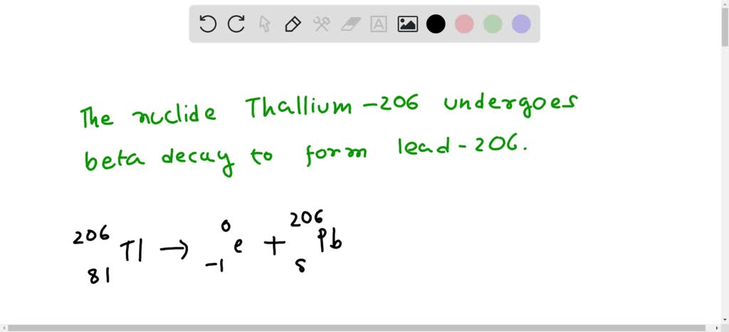 SOLVED: Write a balanced nuclear equation for the following: The ...