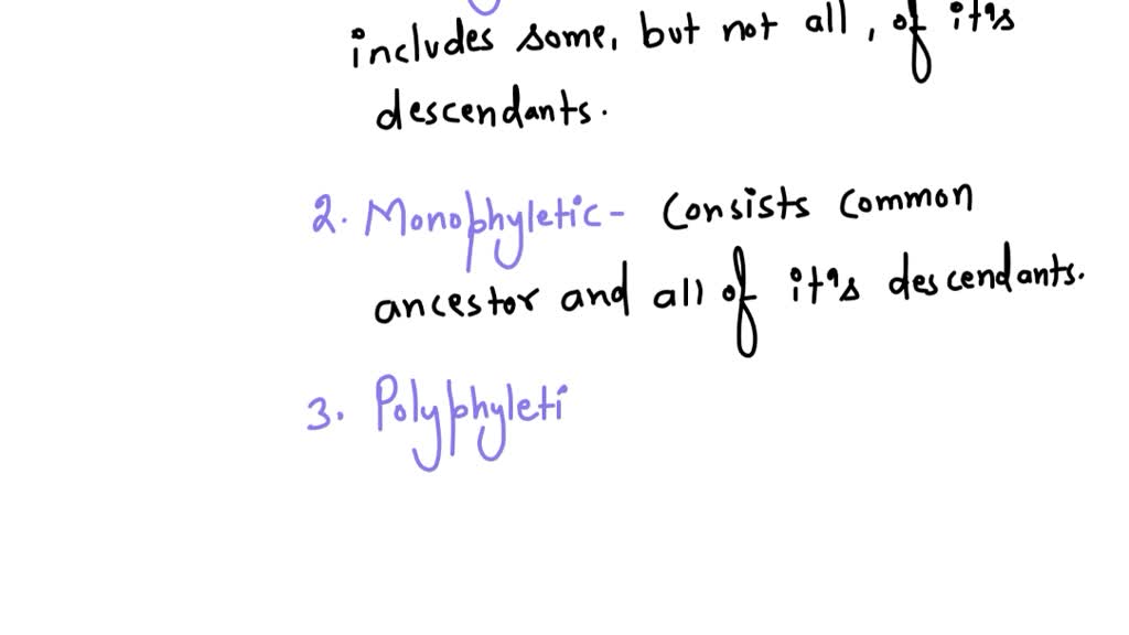 SOLVED: describe the following taxonomic groups paraphyletic ... SOLVED: describe the following taxonomic groups paraphyletic ...