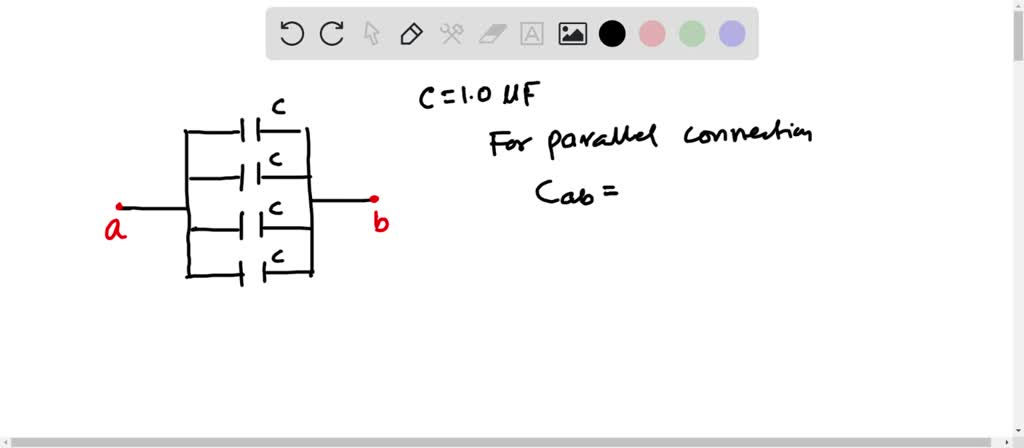 SOLVED: Texts: 3. The four capacitors are connected in the circuit as shown in Fig. 4. They have ...