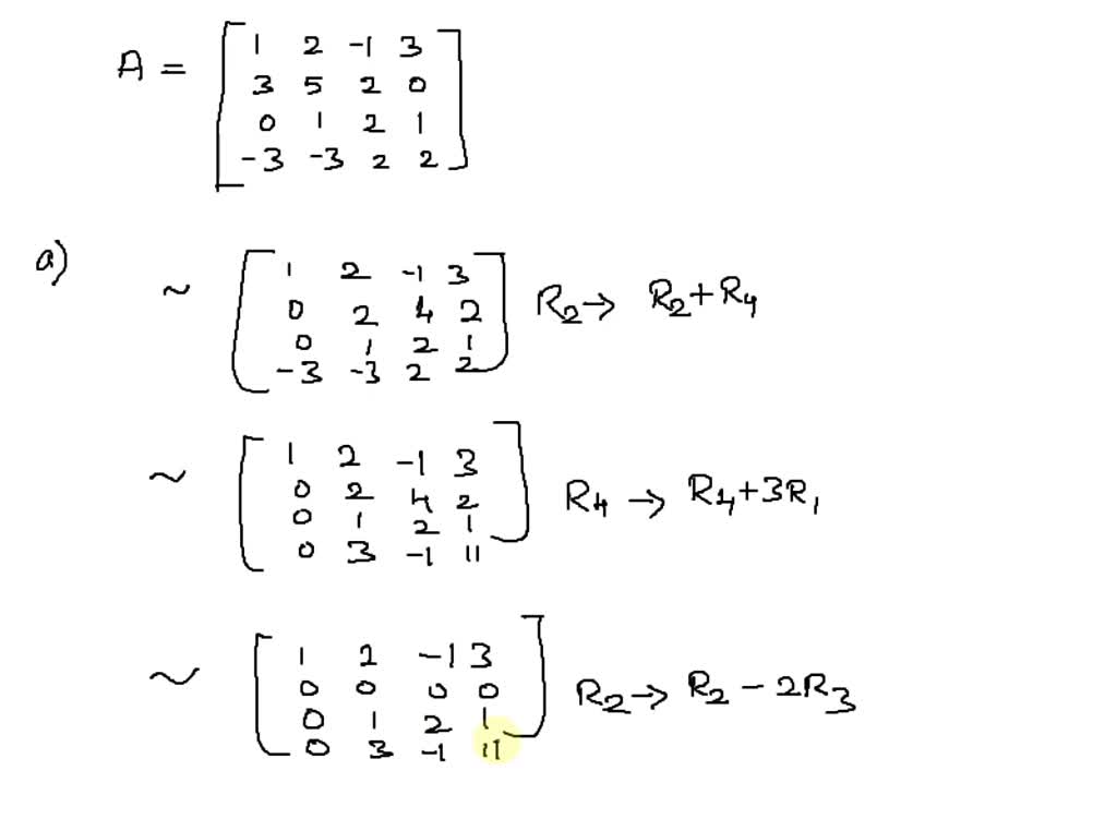 SOLVED: (a) Use the methods of Examples 6 and 7 to find bases for the ...