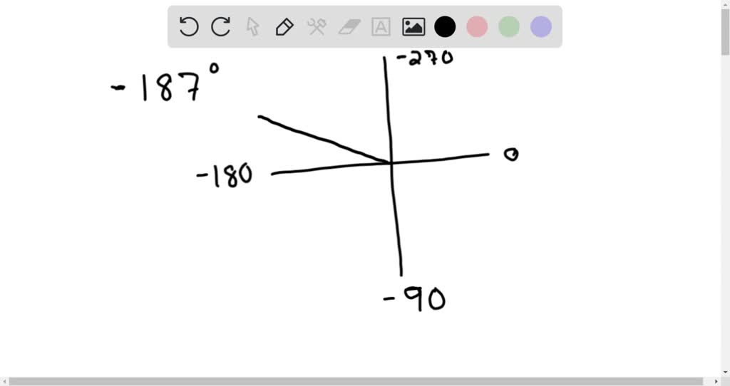 SOLVED: Determine the angle of the smallest possible positive measure ...