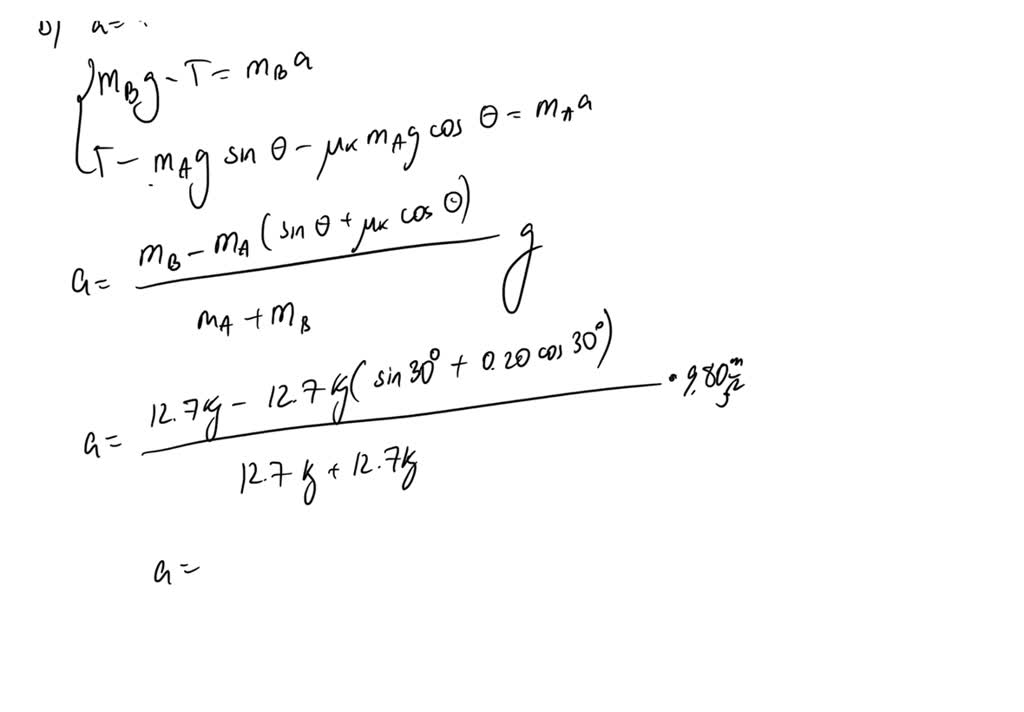 SOLVED: How can I solve this practice problem? Q1. Two blocks are connected by a string that ...