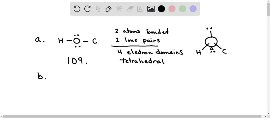 SOLVED: What are the angles and in the actual molecule of which this is ...