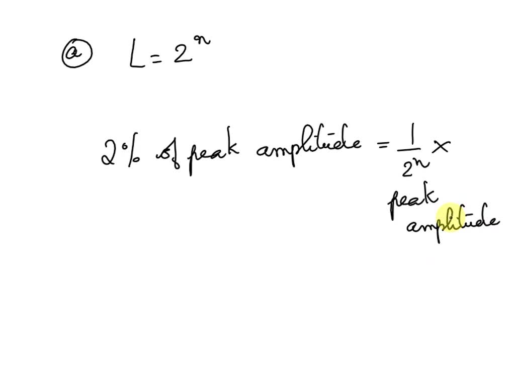 SOLVED: Assume that the maximum quantization error is limited by 0.25% of the peak amplitude of ...