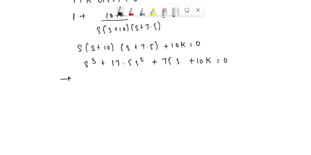 Solved Consider A Closed Loop Control System As Shown In Figure Below Of Unity Feedback With K 