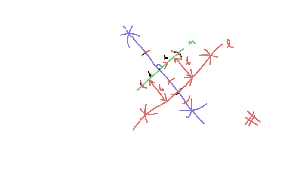 SOLVED: draw a line l parallel to line m at a distance of 6 cm from it ...