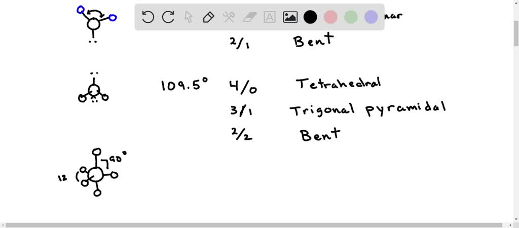 SOLVED: Complete the table of bond angles and molecular shapes. Some ...