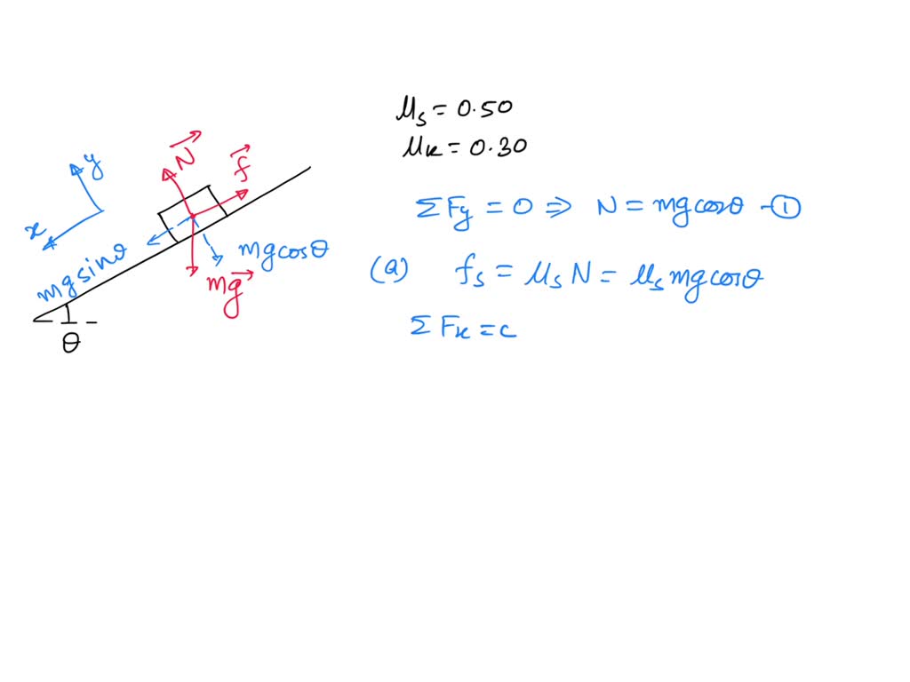 SOLVED: A box sits on a horizontal wooden ramp. The coefficient of ...