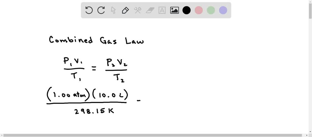 SOLVED: When the ideas from Boyle’s Law, Charles’ Law and Gay-Lussac’s ...
