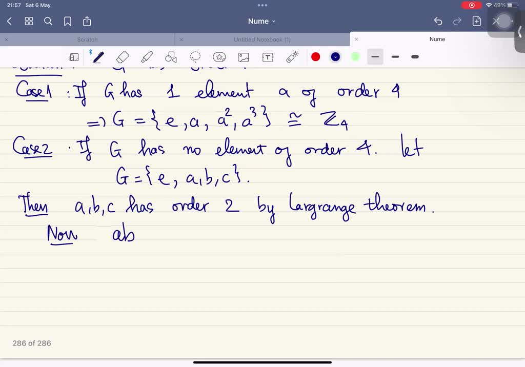 SOLVED: Prove that every group of order 4 is isomorphic to Z4 or Z2 Z2. Hint: Let G be any group ...