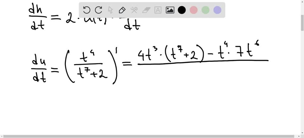 SOLVED: Find the derivative of the function, h(t) +2 Part 1 of 5 Apply ...