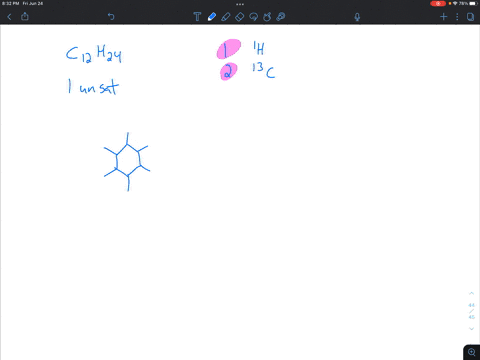 A compound with the molecular formula C13 H28 exhibits a ^1 H NMR ...