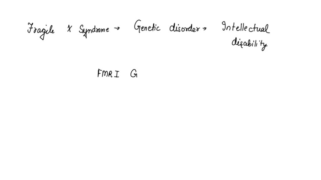 SOLVED: Fragile X syndrome is usually caused by a a trinucleotide ...