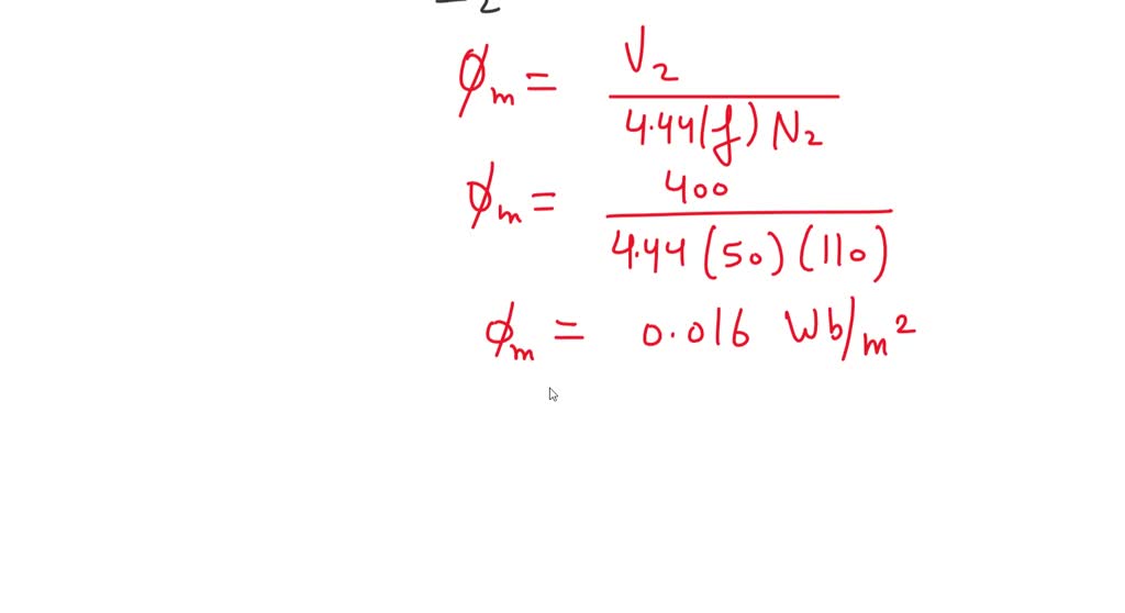 SOLVED: A 100-kVA, 3300/400-V, 50 Hz, 1 phase transformer has 110 turns on the secondary ...