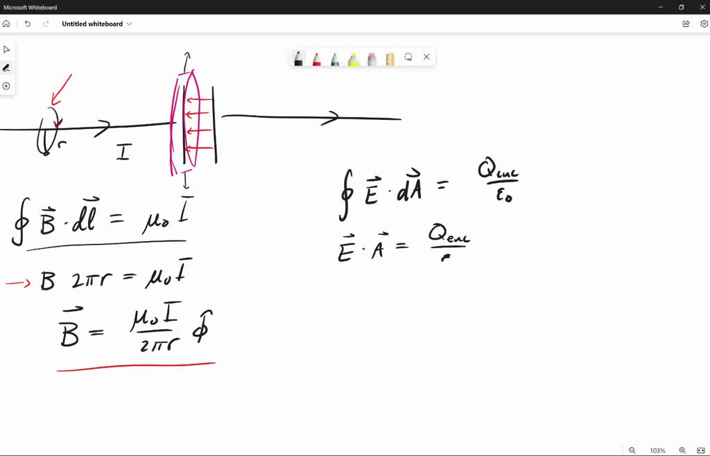 SOLVED: Maxwell-Ampere Part 2 A Consider a capacitor in the process of ...