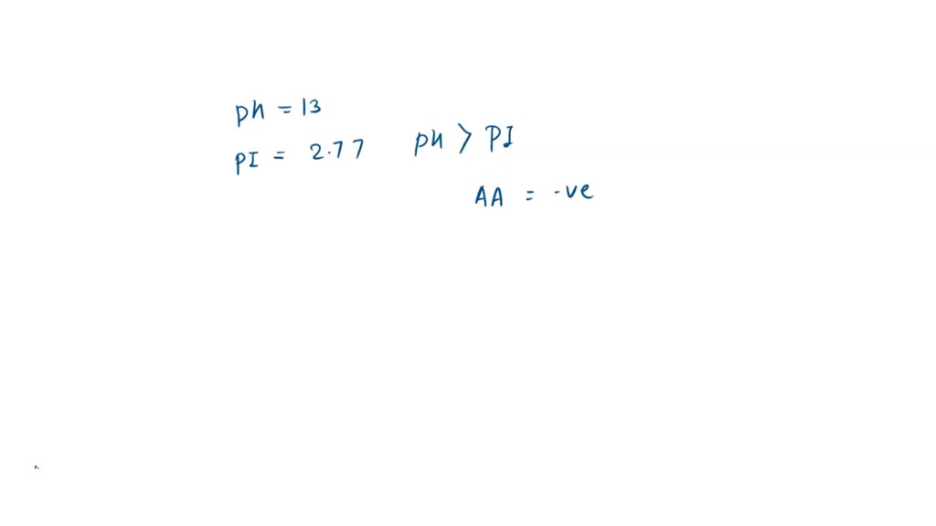 SOLVED: A solution of the amino acid Aspartic Acid is at pH 1. What will be the overall charge ...