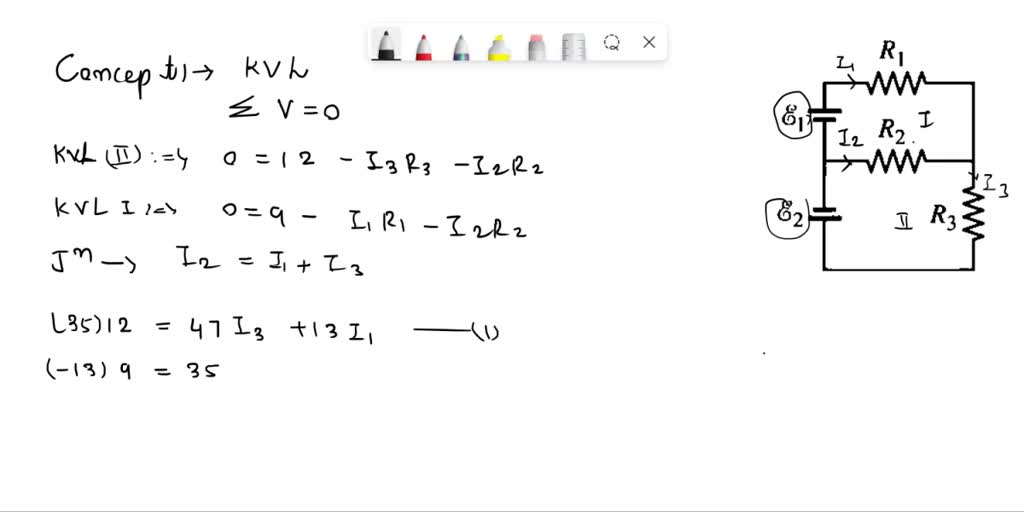 Determine the magnitudes of the currents in each resistor shown in the ...
