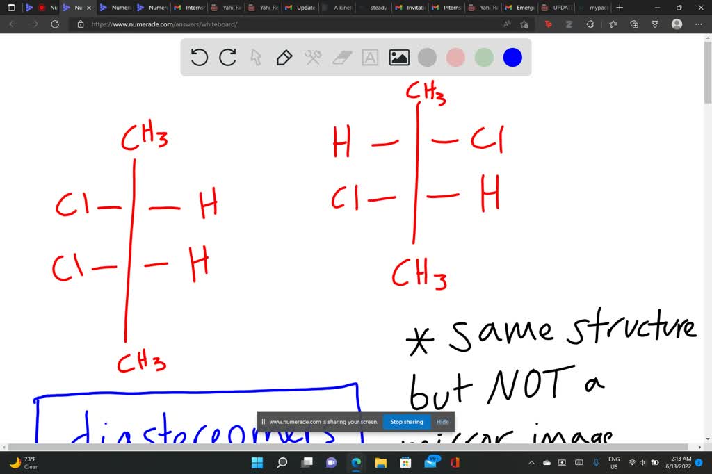 SOLVED: What is the relationship between the following compounds? CH3 CH3 Cl- H H- Cl and Cl Cl ...