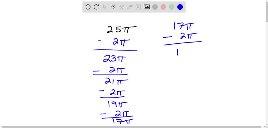 SOLVED: Finding a Coterminal Angle Find an angle between 0 and 2π that ... SOLVED: Finding a Coterminal Angle Find an angle between 0 and 2π that ...
