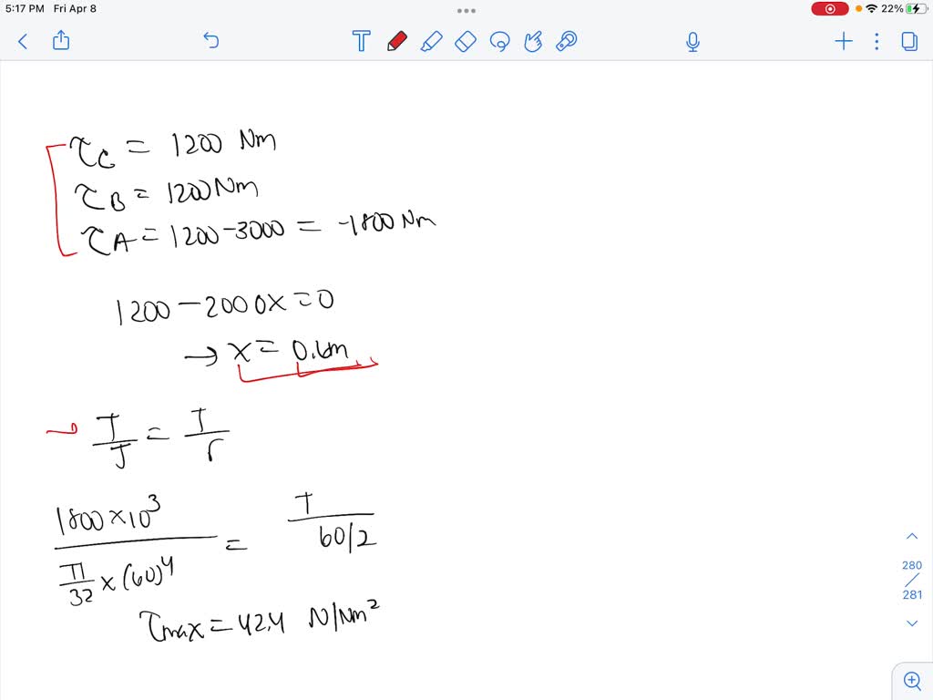 SOLVED: '8-21. The 60-mm-diameter solid shaft is subjected to the distributed and concentrated ...
