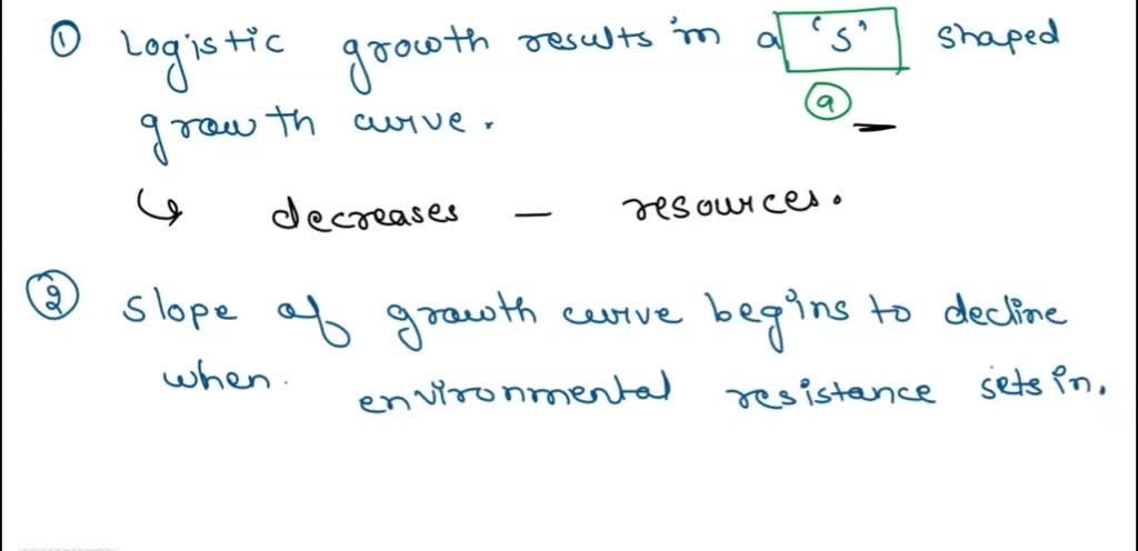 SOLVED: Logistic growth results in an S-shaped growth curve: flat bell ...