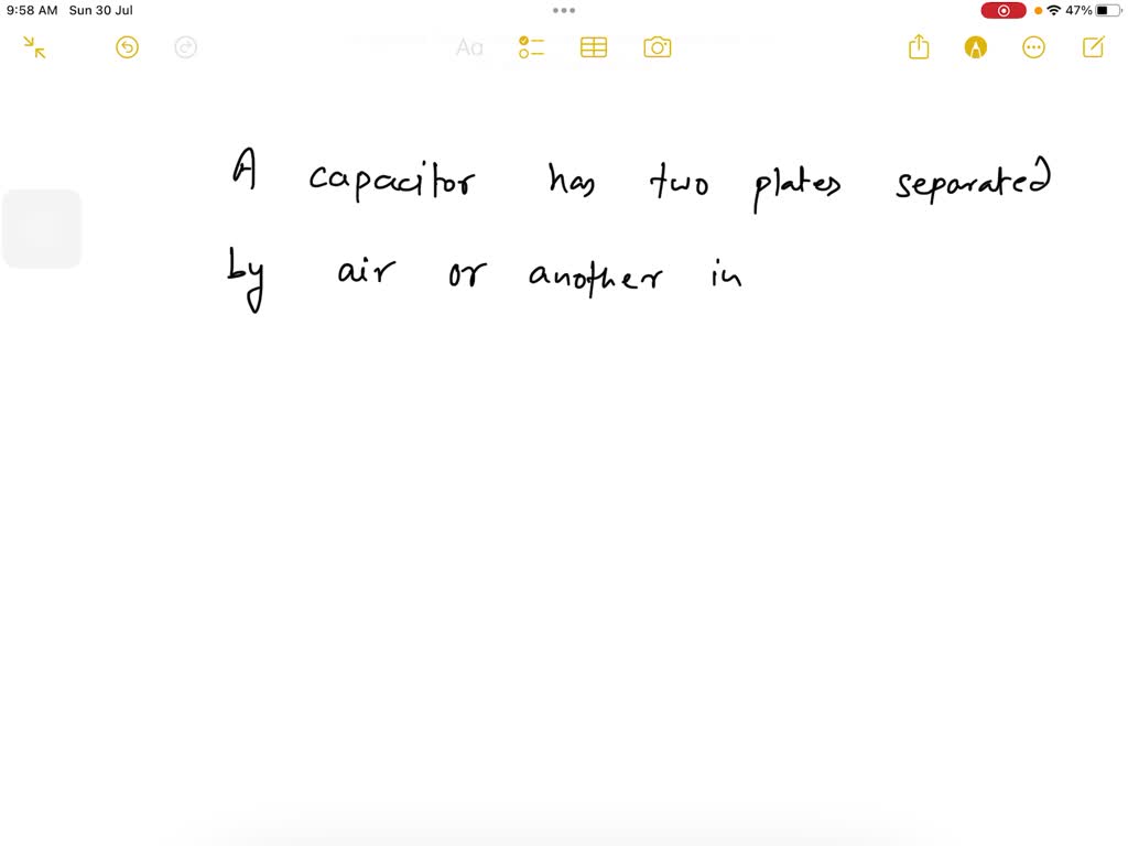 SOLVED: Multiple Choice. The basic capacitor consists of A) two metal ...