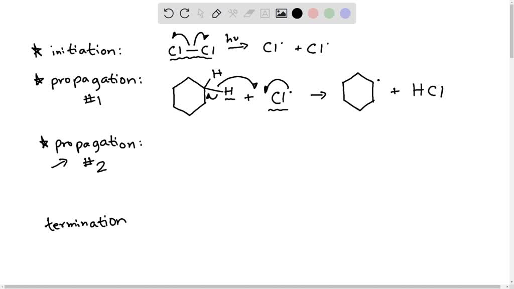 SOLVED: Inthe chlorination of methane, a propagation step involves ...