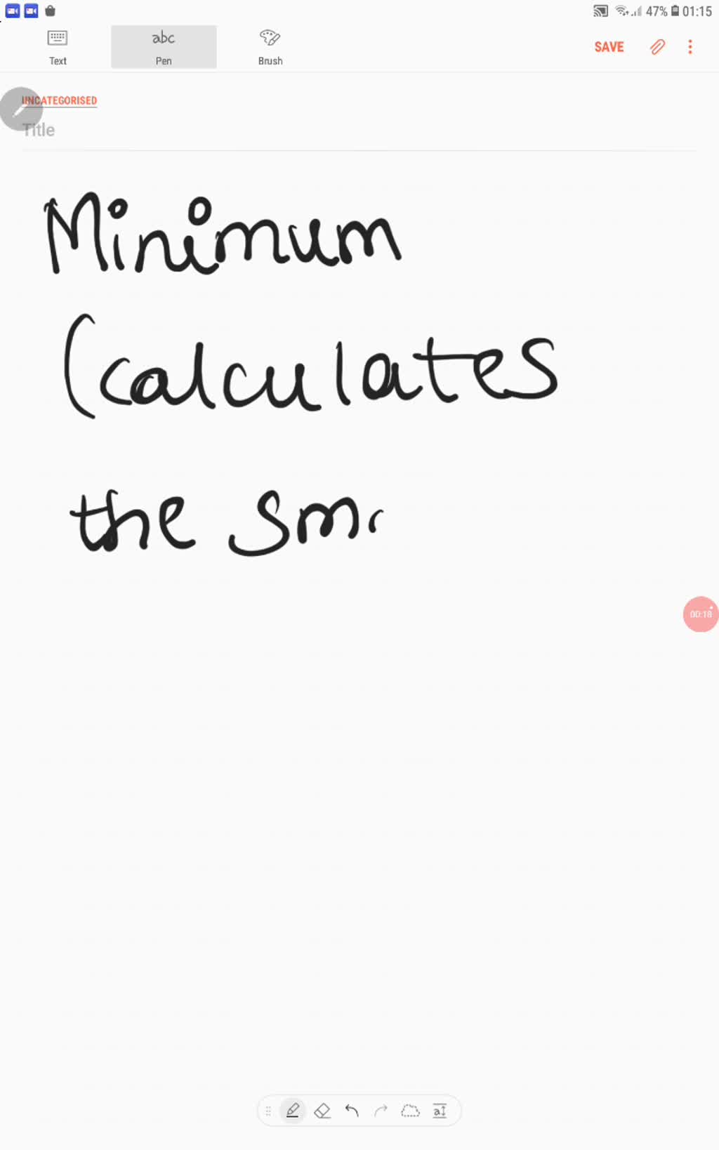 SOLVED In Cell B22 Enter A Function To Calculate The Minimum