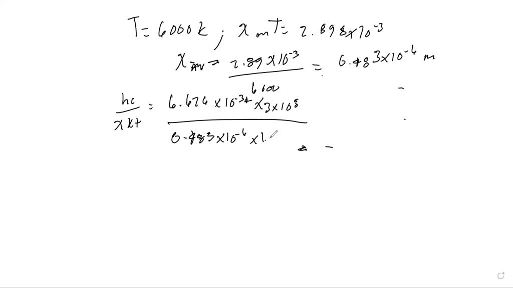 SOLVED: Using Wien's law (1.5), show the following: (a) If the spectral distribution function of ...
