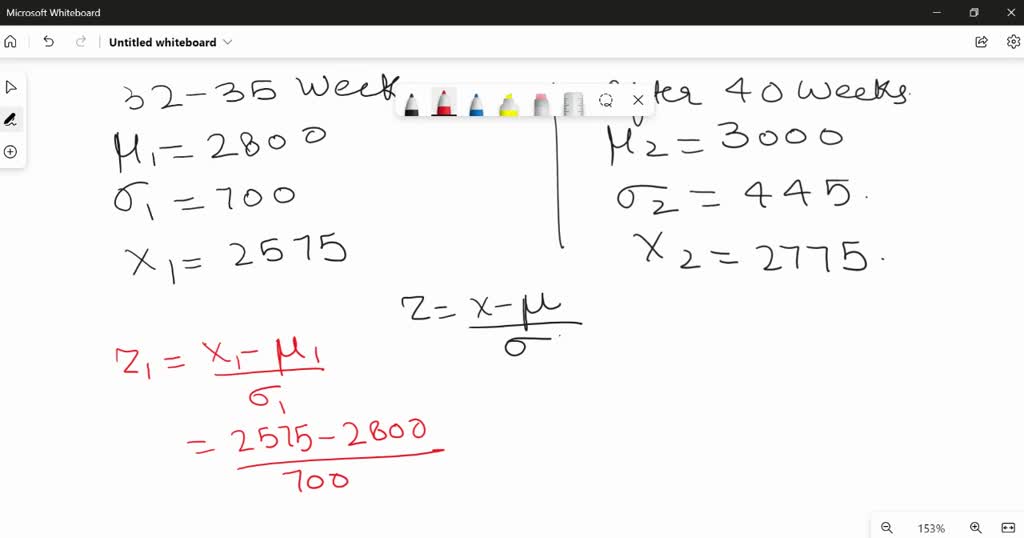 SOLVED: Suppose babies born after gestation period of 32 to 35 weeks ...