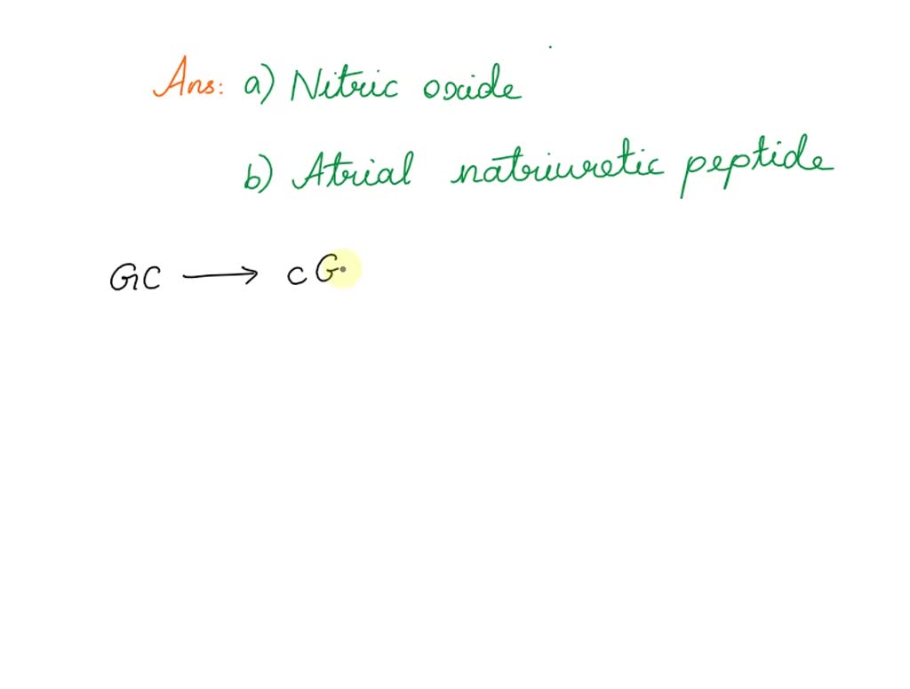 SOLVED: Which of the following hormones uses the guanylate cyclase ... SOLVED: Which of the following hormones uses the guanylate cyclase ...